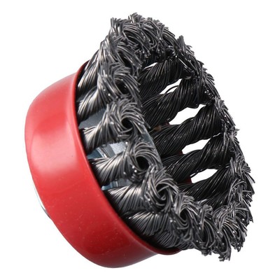 2pcs 3 Inch Wire Cup Wheel Brush Bowl Shaped Abrasive Brush Heavy ...