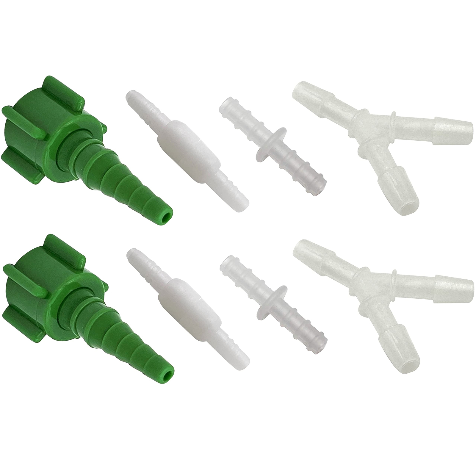 8pk Oxygen Tubing Connector Kit (2ea Straight, Swivel, Y, Christmas ...