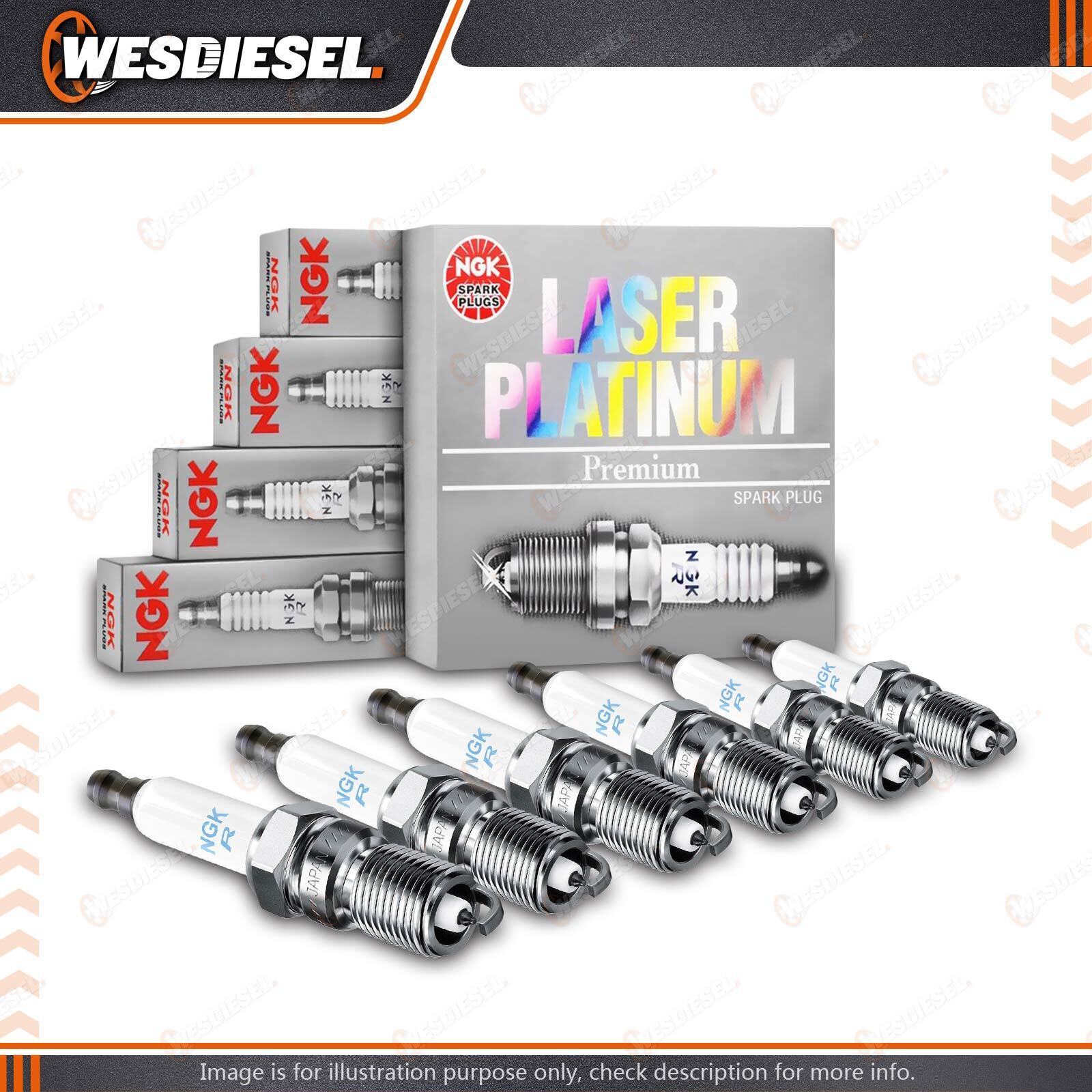 6 x NGK Laser Platinum Spark Plugs fit Audi A6 C5 Allroad C5 S4 B5 99 ...