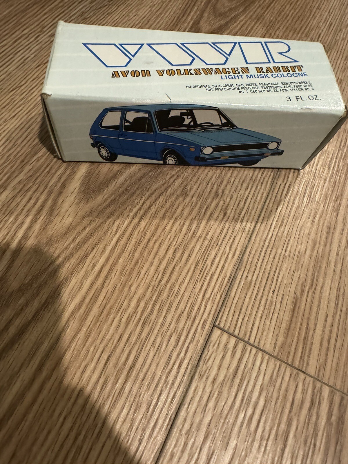 Vintage Avon VW Rabbit Volkswagen Blue Full of Cologne Original ...