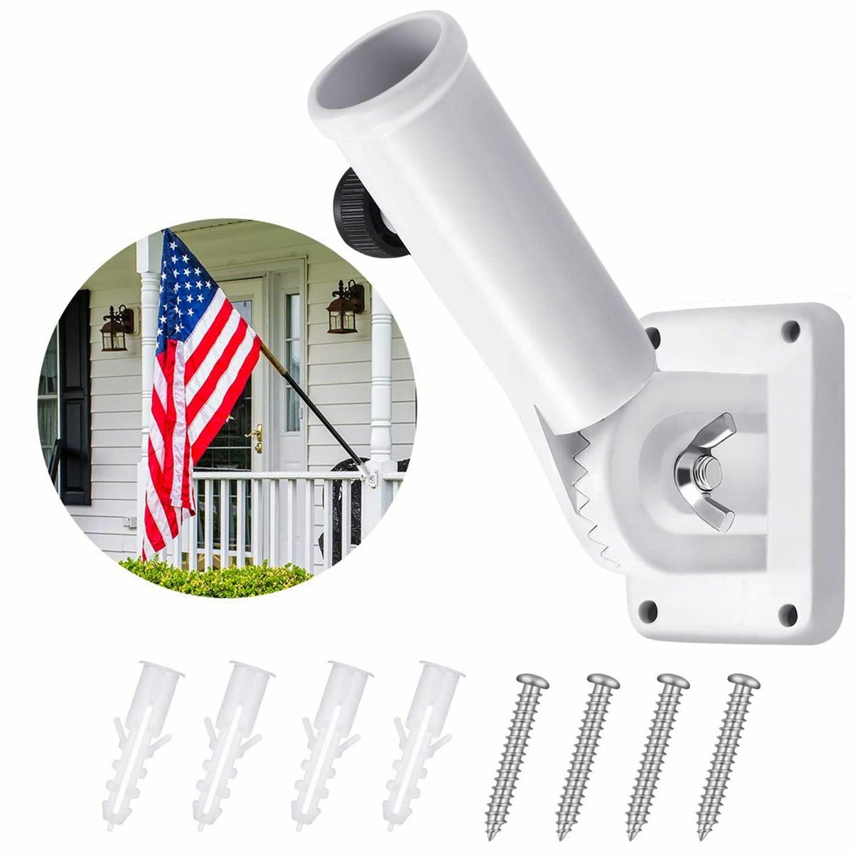Metal Flag Pole Brackets MUTI PURPOSE ALUMINUM FLAG POLE BRACKET