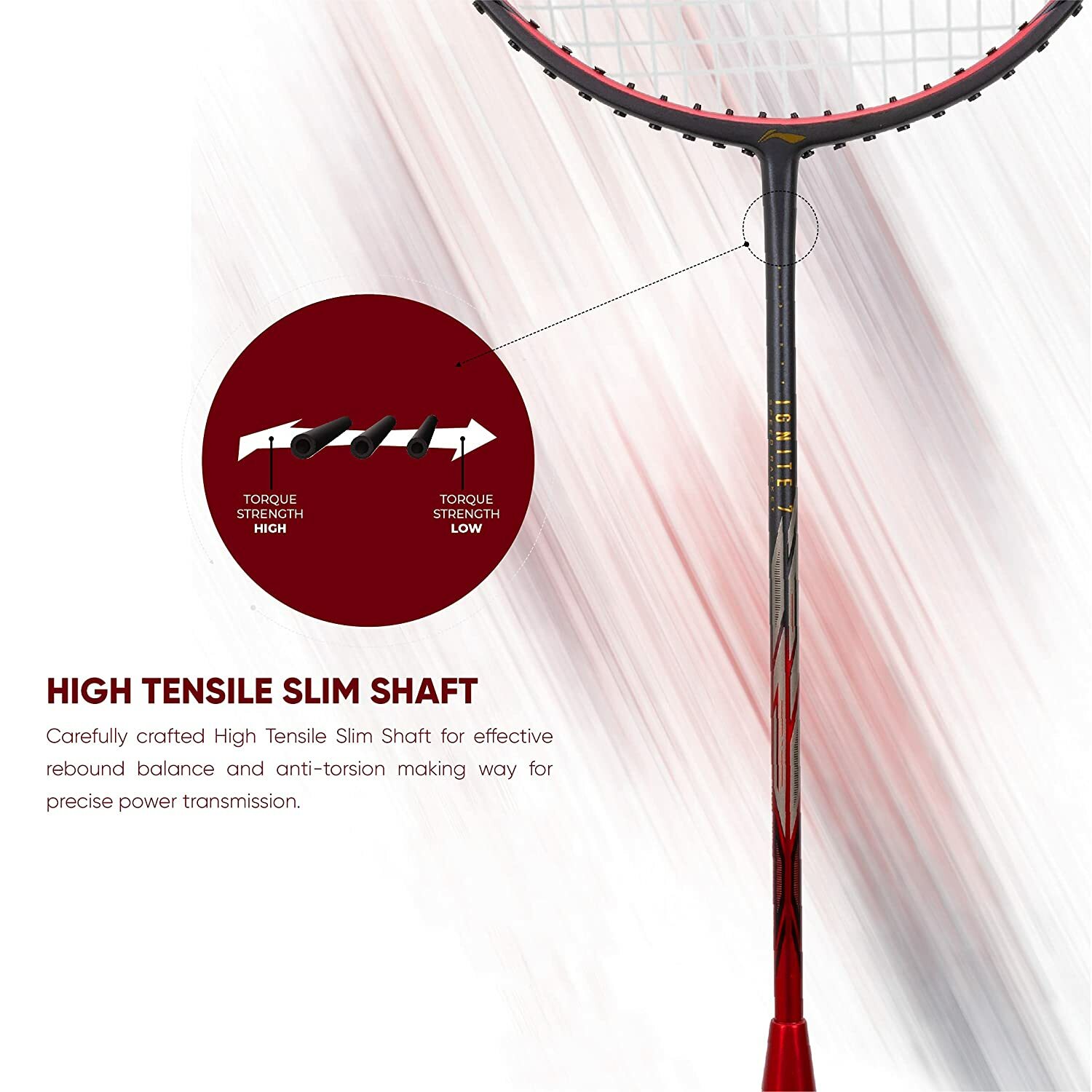 SPORTS PLAY LI-NING IGNITE 7 BADMINTON SPEED RACKET WITH COVER, 77 ...