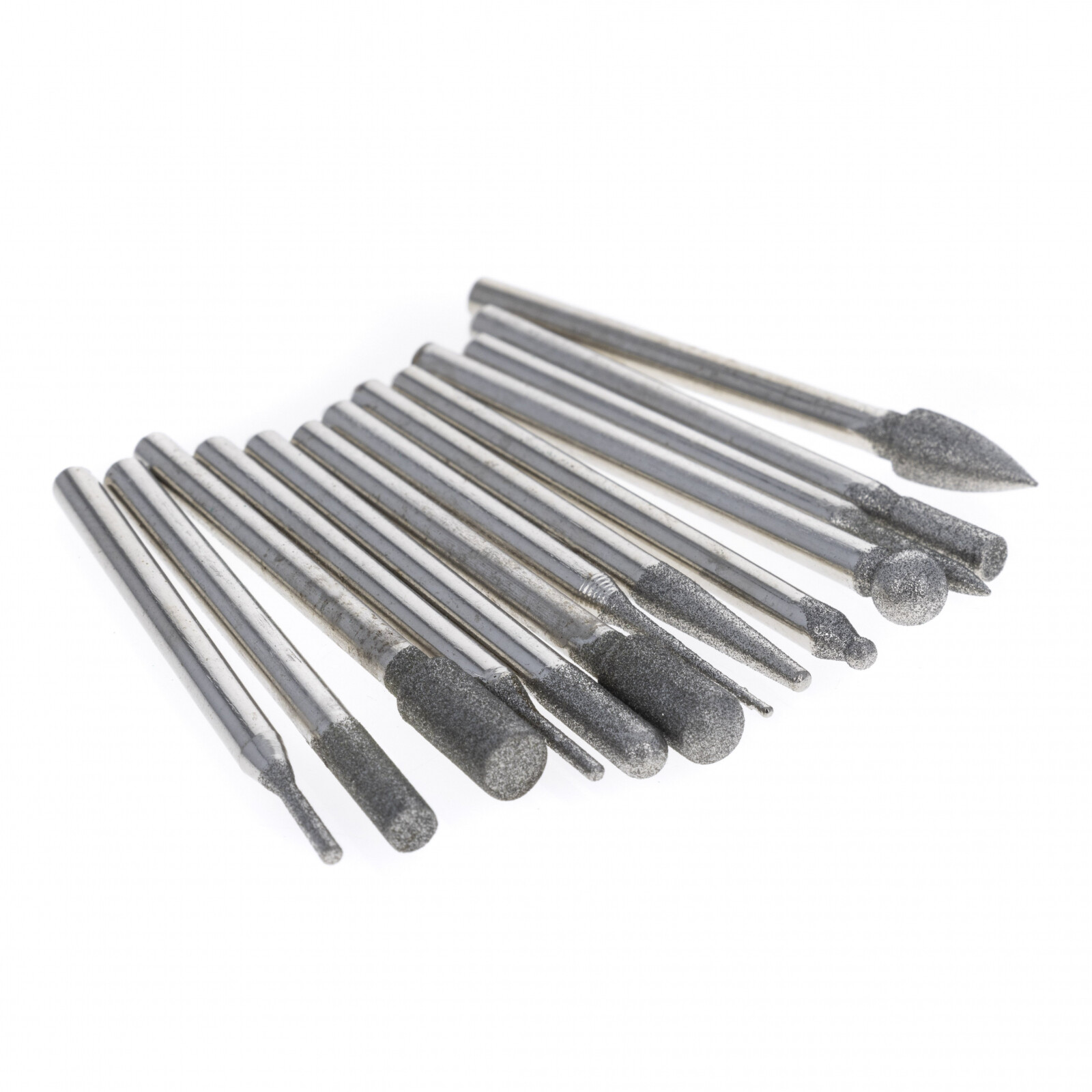 30pc Diamond Tip Cutting Burr Bit Set for Rotary Tool (Many Grit Sizes ...