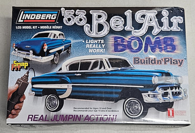 Lindberg 73028 1/25 Scale 1953 Chevy Bel Air Bomb Buildn'Play Plastic ...