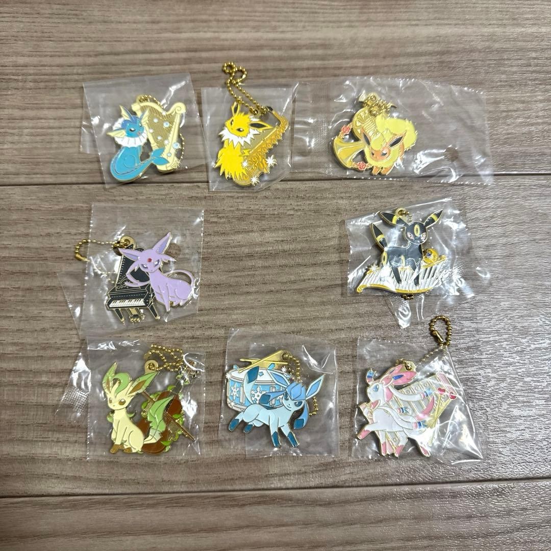 Pokemon Ichiban Kuji Eevee & MELODIS Metal Charm Set of 8 | eBay UK