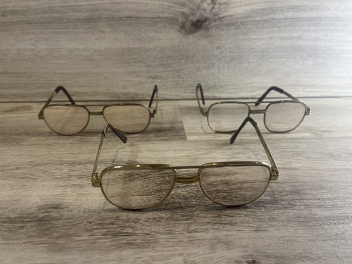 Titmus Eyeglasses Frames Z87 Matte Gold Full Rim Aviator Glasses Lot Of ...