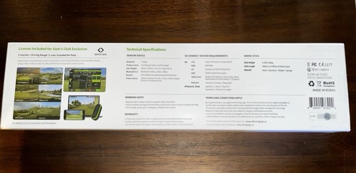 SLX MicroSim Indoor Home Golf Simulator Game App w/ E6 Connect New ...