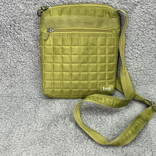 Lug Quilted Crossbody Bag 7.5x9 Olive Green Purse Adjustable Strap 3 ...