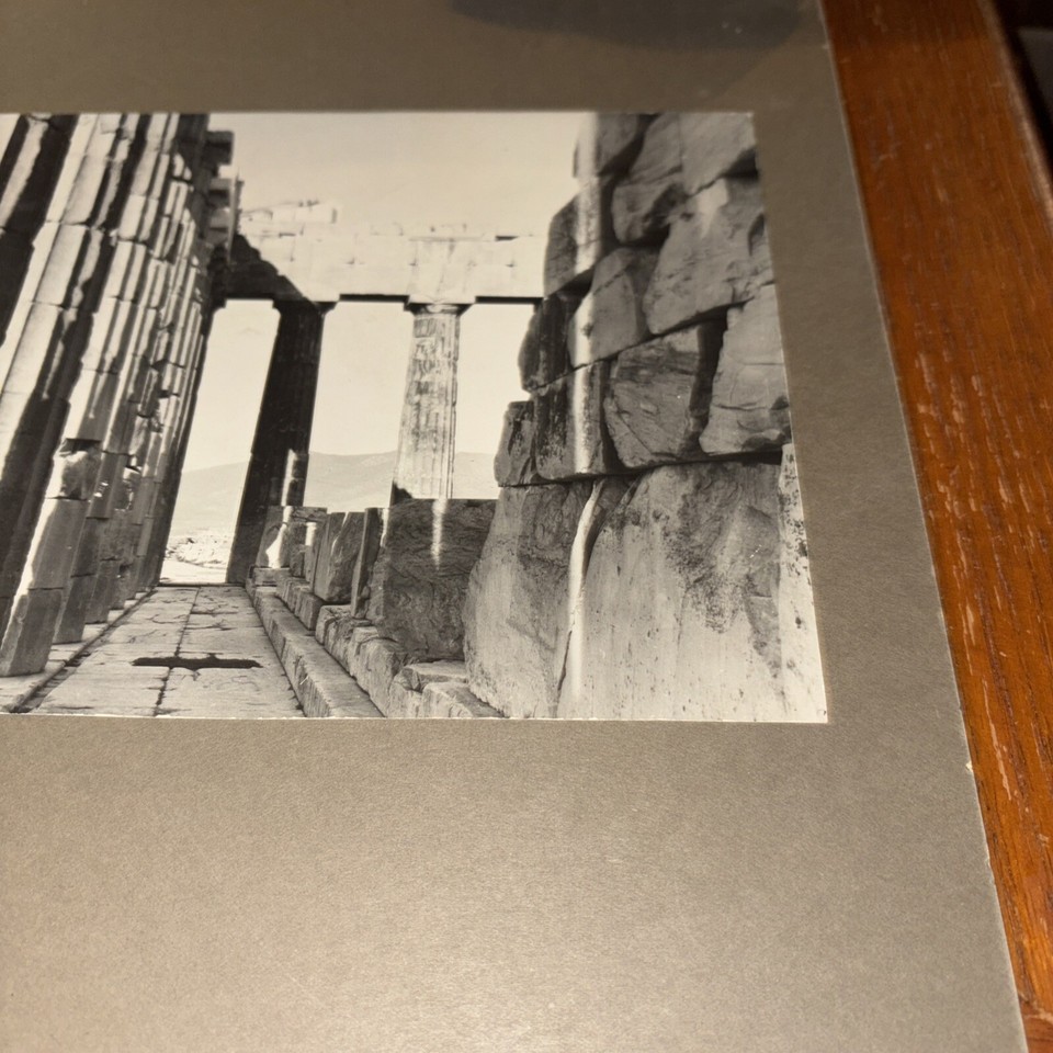 Parthenon Interior Antique Mounted Greek Architecture Photo Ictinus ...