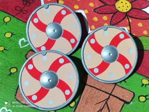 PLAYMOBIL X3 MEDIEVAL GAUL VIKING SHIELDS MEDIEVAL GAUL VIKING SHIELD ...