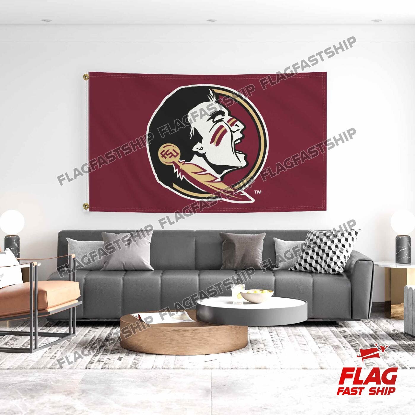 Florida State Seminoles Flag 3x5 FT Banner NCAA Football Banner FREE ...