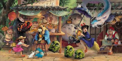 Anime crossover studio ghibli hayao Playmat Gaming Mat | eBay