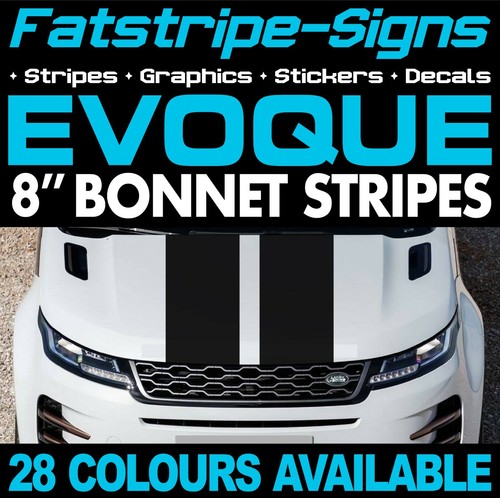 to fit RANGE ROVER EVOQUE BONNET STRIPES GRAPHICS DECALS STICKERS CAR ...