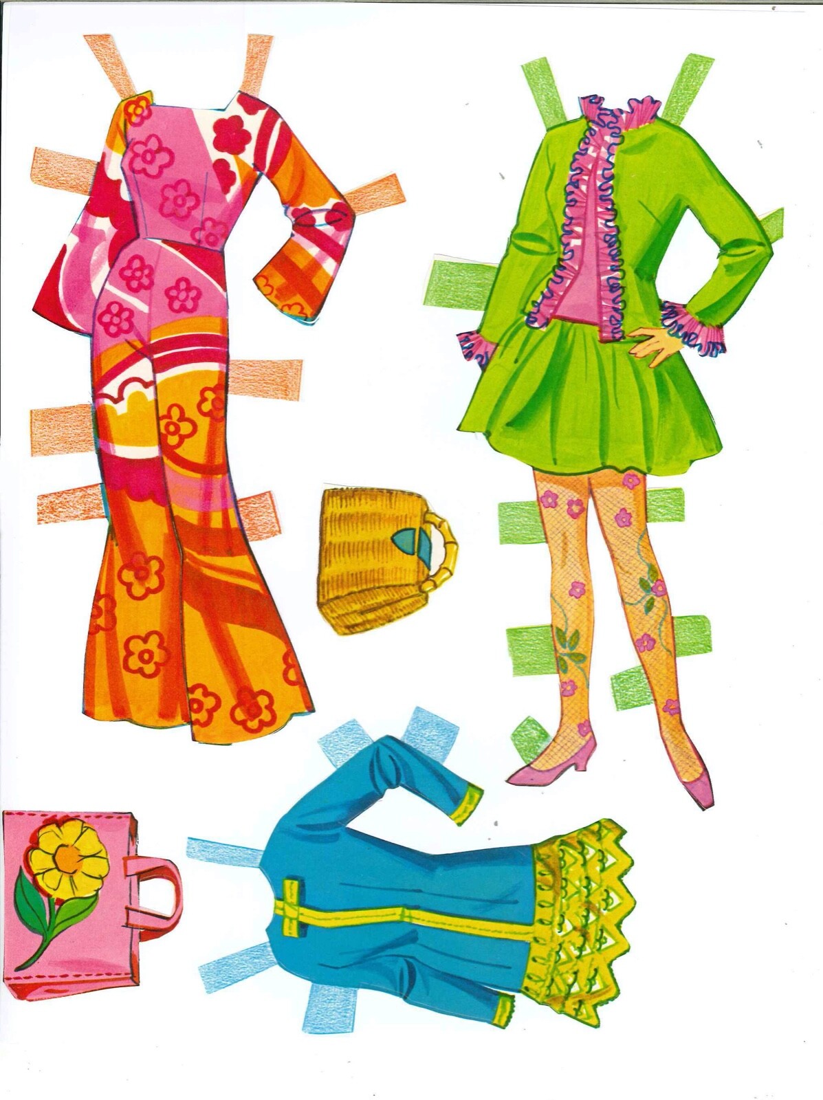 VINTGE BARBIE CHRISTIE STACY PAPER DOLL MOD LASER REPRO~ORG SZ UNCUT ...