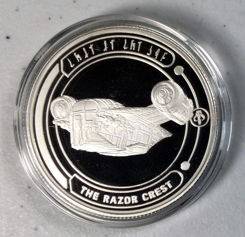 Star Wars The Mandalorian The Razor Crest Silver Plated Coin with case ...