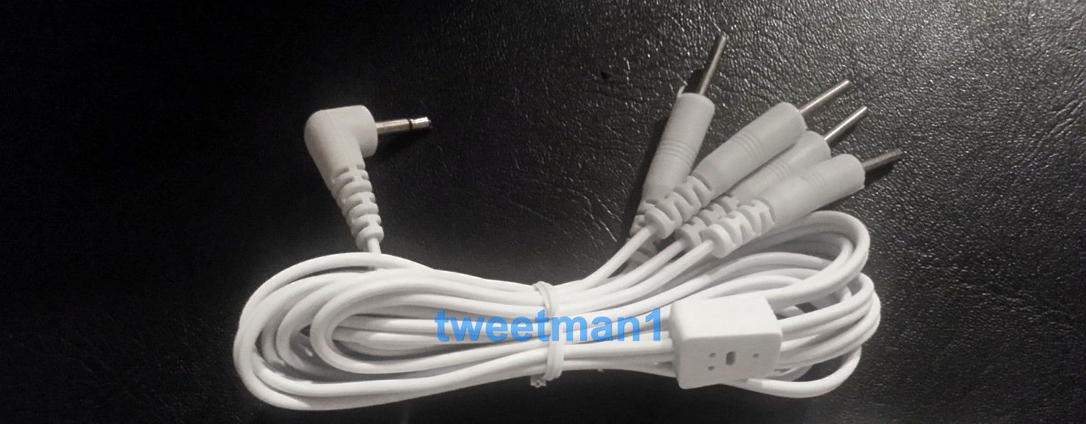 Electrode Lead Wire/Cable Connector 4-IN-1 ~ 2.5mm Plug w/4 - 2mm Pin ...