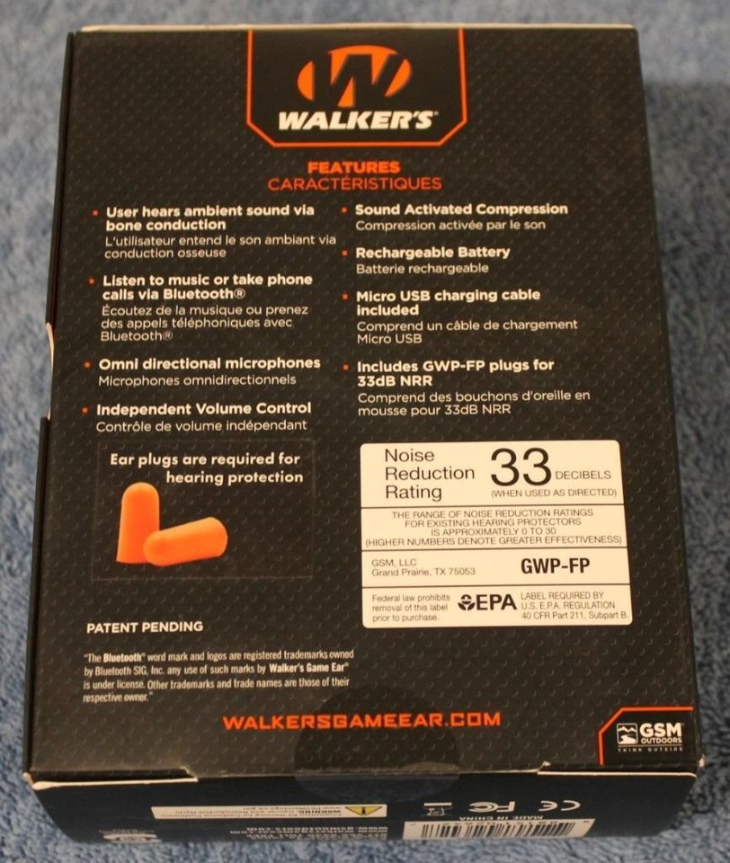 Walkers Raptor Bone Conduction Hearing Enhancement Product Rechargeable ...
