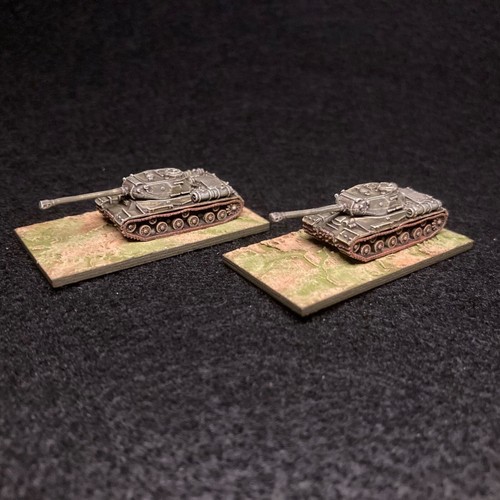 2x PAINTED GHQ 6mm 1/285 Micro Armour Russian IS-2 TANKS - WWII • 06H ...