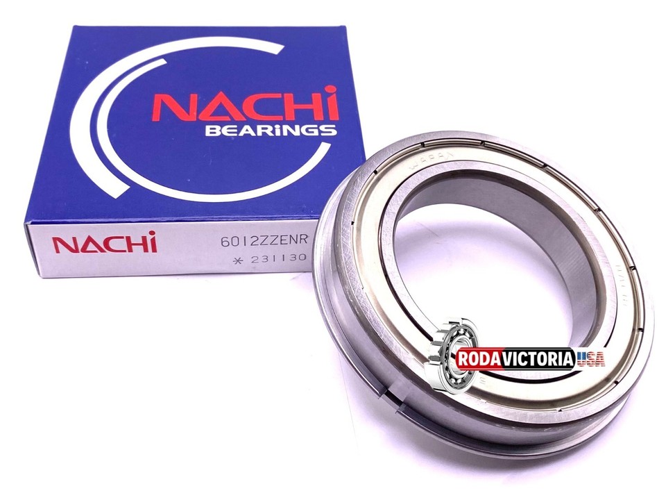 NACHI JAPAN 6012 ZZ NR Ball Bearing, Metal Shielded + Snap Ring 60x95x18 mm | eBay