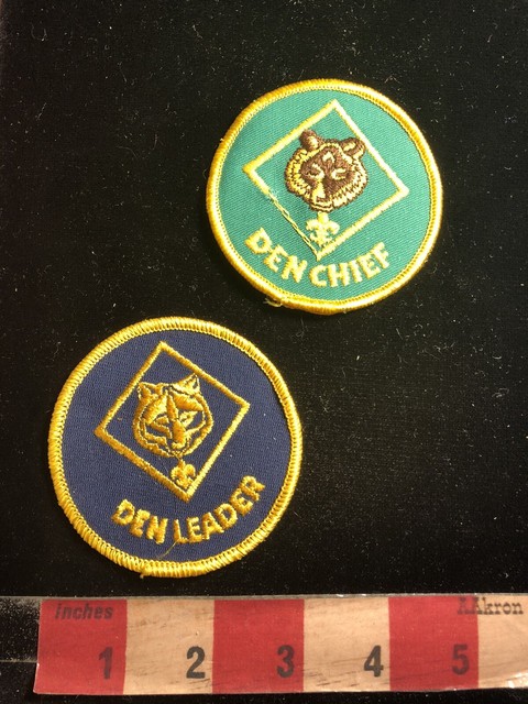 Cub Scouts DEN LEADER & DEN CHIEF (Den Chief Is AS-IS) Boy Scouts Patch ...
