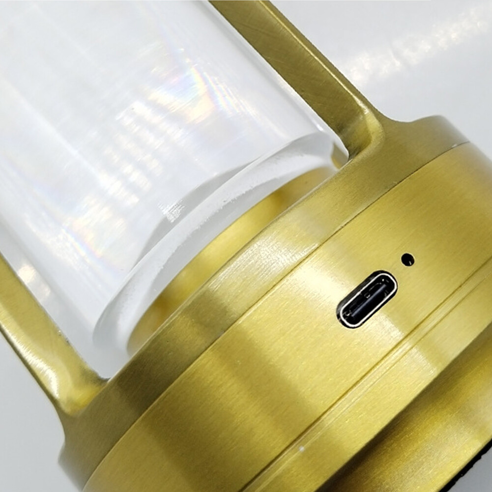 USB Rechargeable Creative Night Light 2000MAH Mini Night Lamp RGB (Gold ...