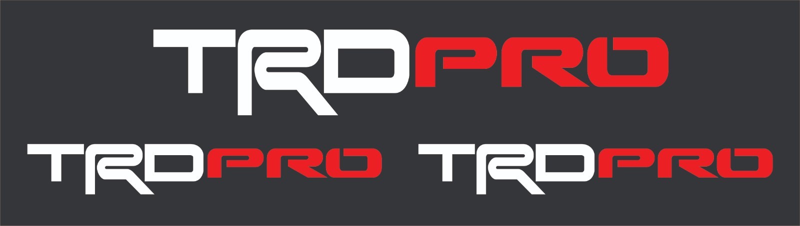 Toyota TRD PRO vinyl Sticker Decals - (3 decals) | eBay