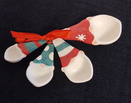 Holiday Santa Gnomes 4 pc. Measuring Spoon Set | eBay