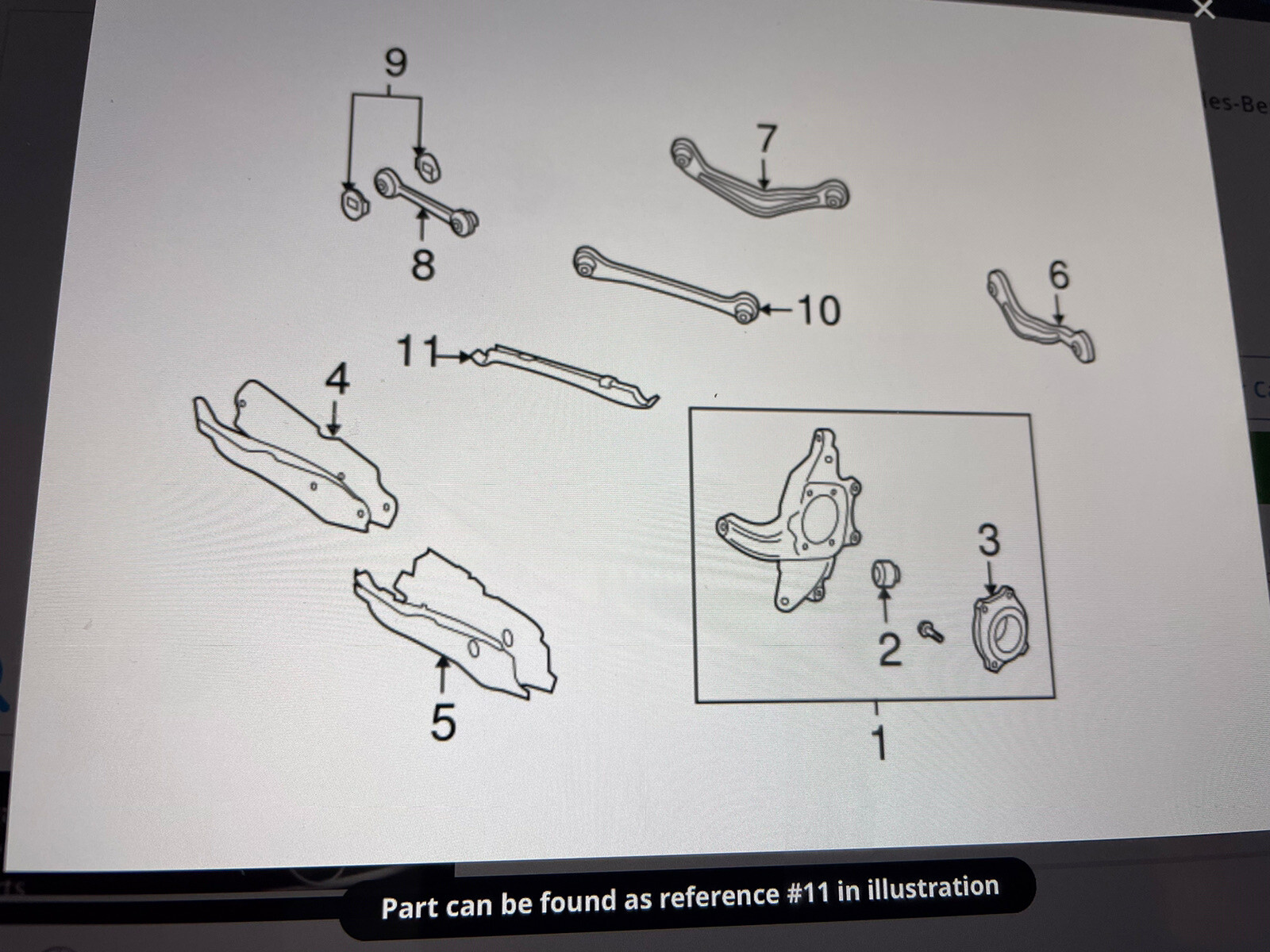 Mercedes-Benz A2213520388 W221 S CL 00-14 Rear Suspension Control Arm ...