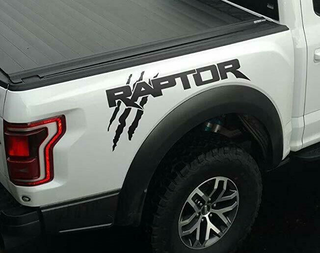 Ford F150 Truck Raptor SVT bed Side SOLID claw Scratch graphics decals ...