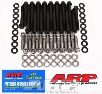 ARP SBC Head Bolt Kit 12pt High Perf. Chromoly Black Small Block Chevy ...