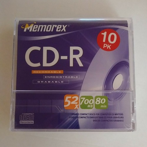 New 10-Pack Memorex CD-R 52X 700MB 80-Minutes Recordable Discs | eBay