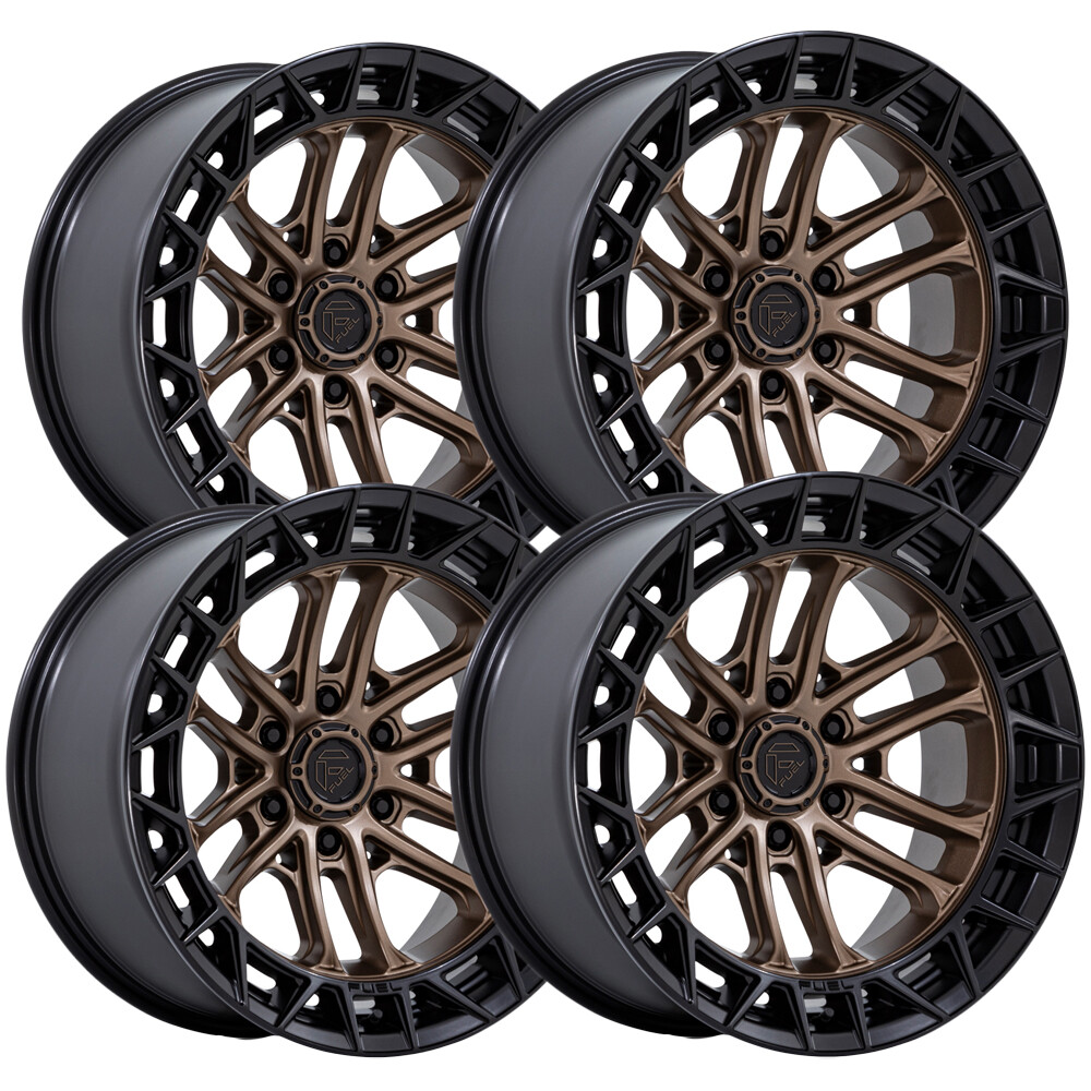 (Set of 4) Fuel FC874 Celsius 17x9 6x135 +1mm Bronze Wheels Rims 17 ...