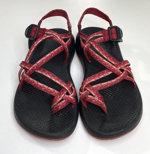 CHACO Shoes Women’s Sandals Size 8 Red Double Strap Toe Loop | eBay