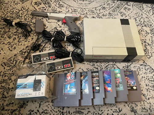 Nintendo Entertainment System NES Console Bundle New 72 Pin Connector ...