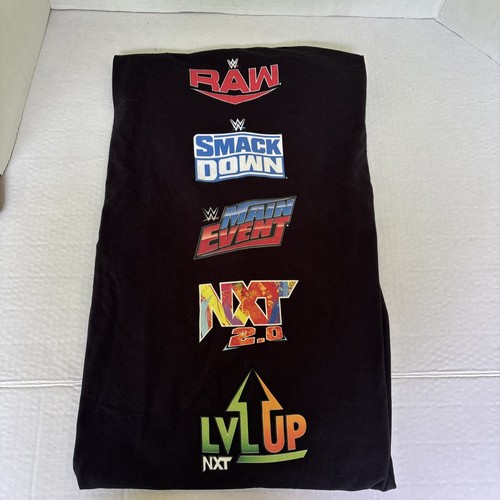 WWE HD T-Shirt 2X RAW Smack Down Main Event NXT LIVE WrestleMania New ...