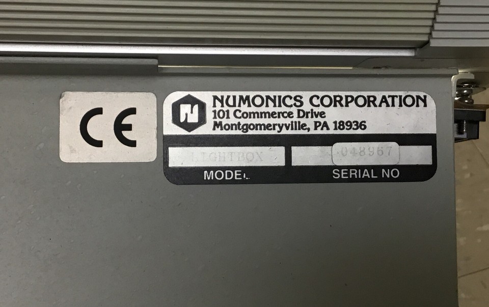 Large NUMONICS CORPORATION DIGITIZER MODEL LIGHTBOX 30”x26.5” | eBay