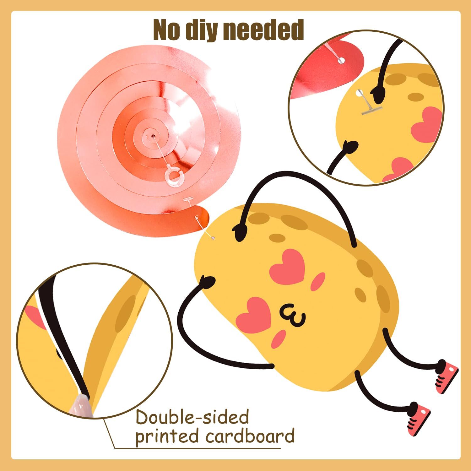 20PCS Potato Party Hanging Swirls Streamers for Potato-Themed Party ...