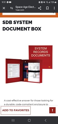 ACERBOX SDB SYSTEM DOCUMENT BOX BY SPACE AGE ELECTRONICS | eBay