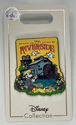 Disney Parks Port Orleans Resort Mickey Pluto Riverside Pin | eBay