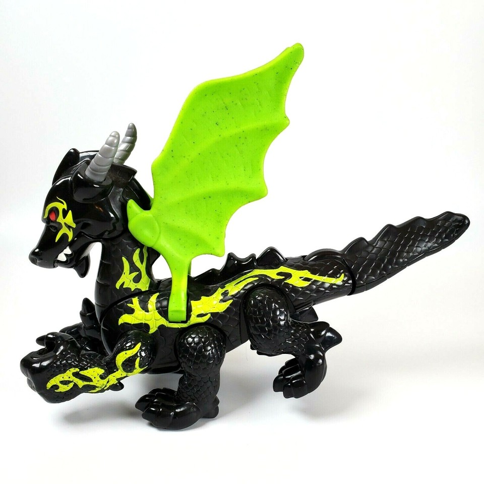 Fisher Price Imaginext Black Green Ninja Dragon Figure | eBay