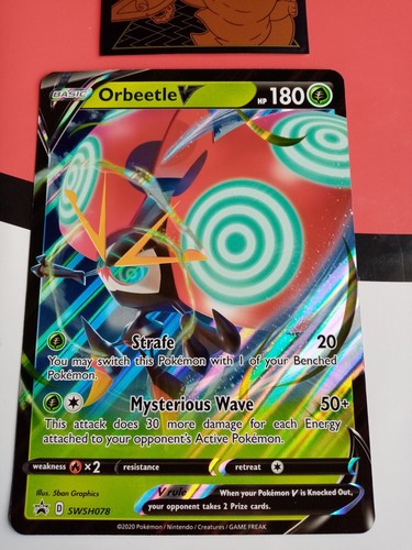 Orbeetle V SWSH078 - Black Star Promo - JUMBO/OVERSIZED Pokemon Card ...