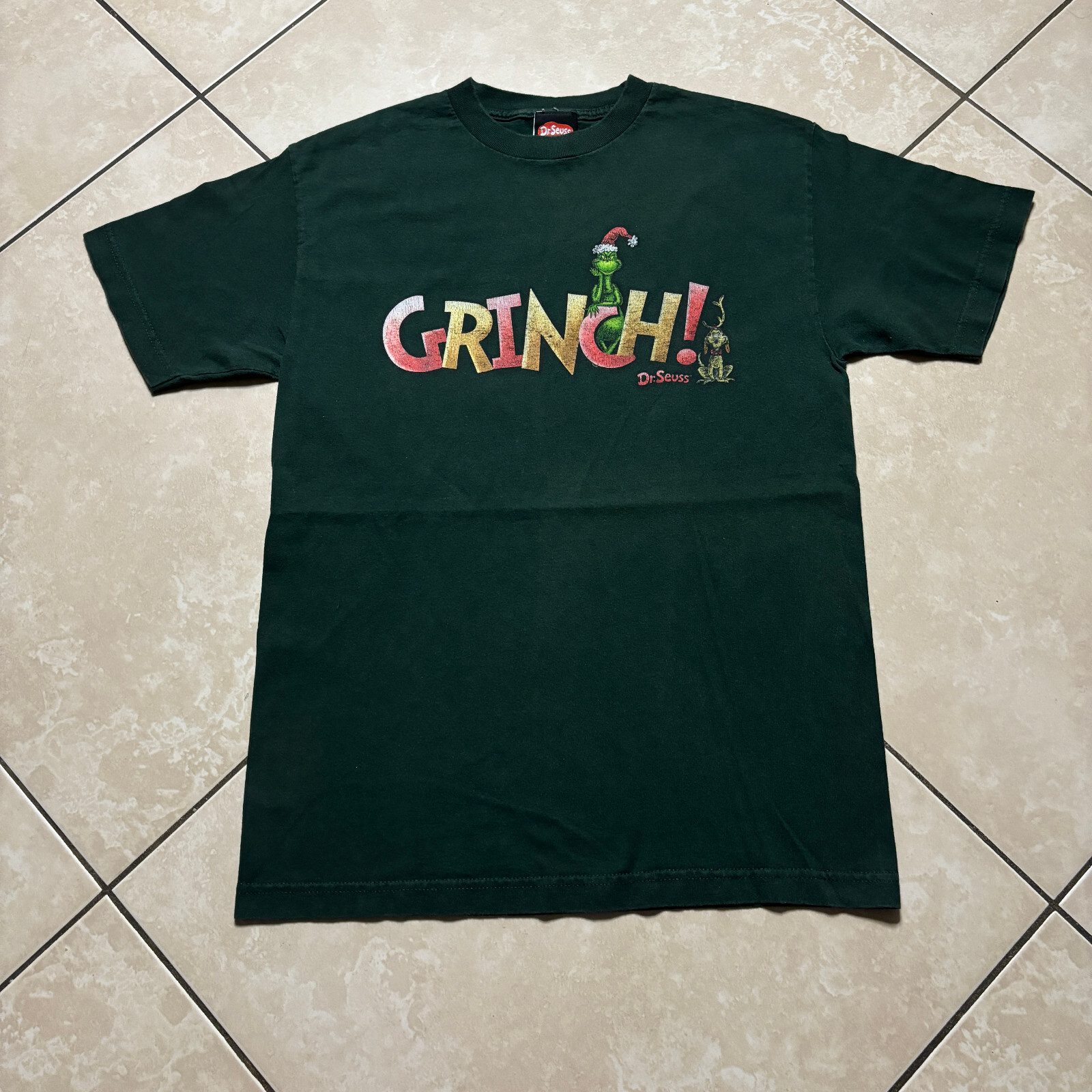 Vintage 2001 Dr. Seuss The GRINCH Movie Promo T-Shirt… - Gem