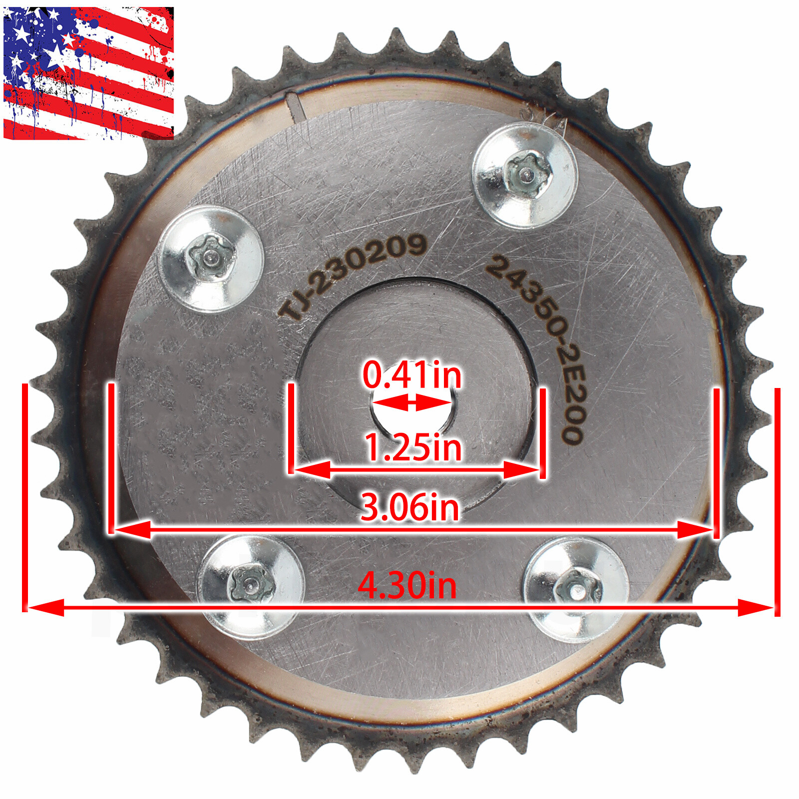Exhaust + Intake VVT Timing Camshaft Gear Sprocket for Kia Soul Forte 2 ...