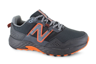 Men's New Balance MT410 V8 Trail Running Shoe Black/Gray/Orange ACTEVA ...
