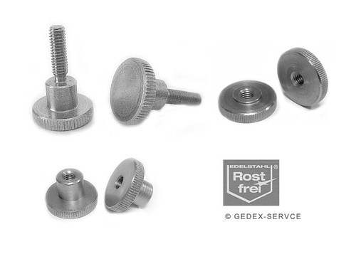 DIN464 Rändelschraube M3 M4 M5 M6 M8 M10 DIN466 DIN467 Rändelmutter EDELSTAHL A1 | eBay