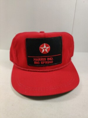 Vintage Texaco Gas K Products Hat Snapback Mesh Cap USA Red Patched Big ...