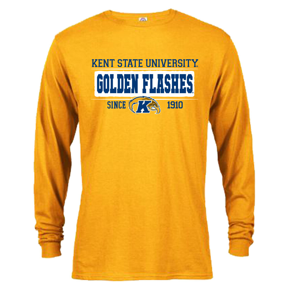 Kent State University Golden Flashes Since 1910 Bar Mascot Long Sleeve ...