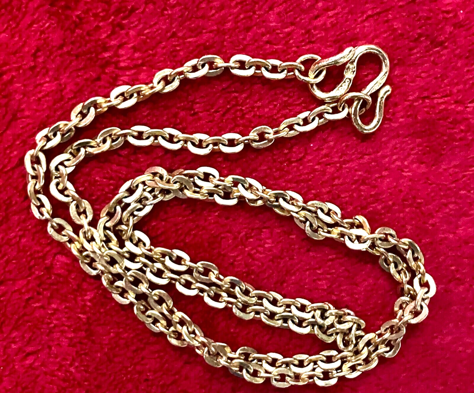 24K .999 SOLID YELLOW GOLD CHAIN NECKLACE 18" 17.3gr ** USA Seller ...