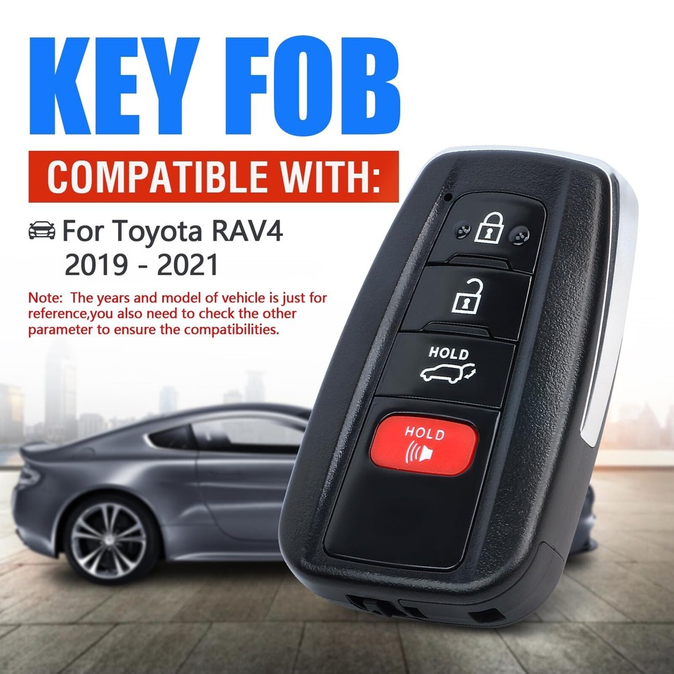 Key Fob Smart Transmitter Keyless Entry Remote Replacement for Toyota ...
