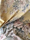 Antique Vtg Shabby Cottage Floral Roses Hydrangea Iris Cotton Fabric ...
